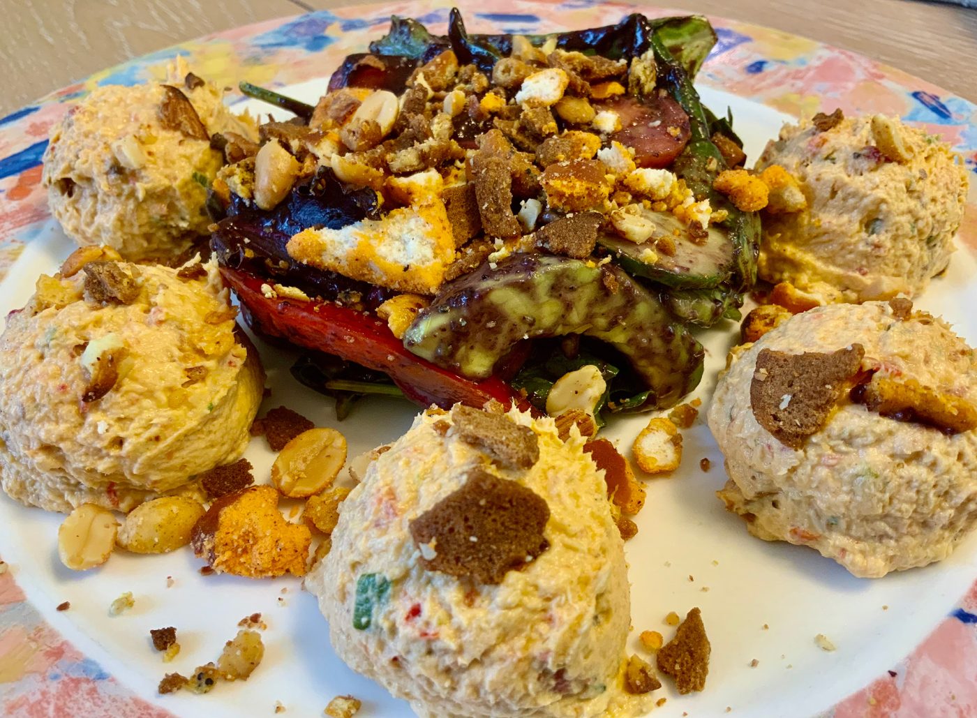 Chicken Inferno Salad with Blueberry Mostrada Dressing – Miss BeHavin's ...